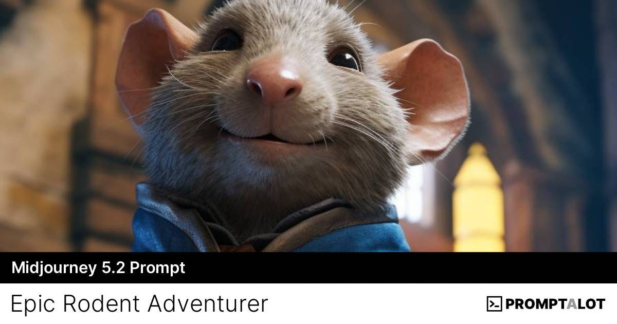 "Epic Rodent Adventurer" Midjourney 5.2 Prompt – Promptalot