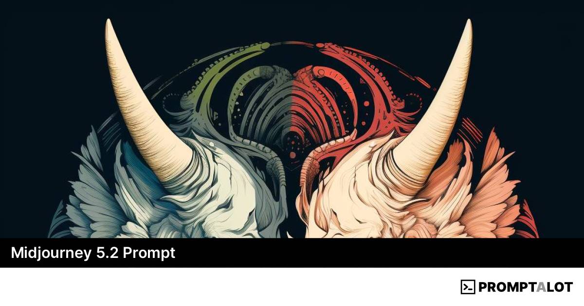 "Dual Beast Finesse" Midjourney 5.2 Prompt – Promptalot