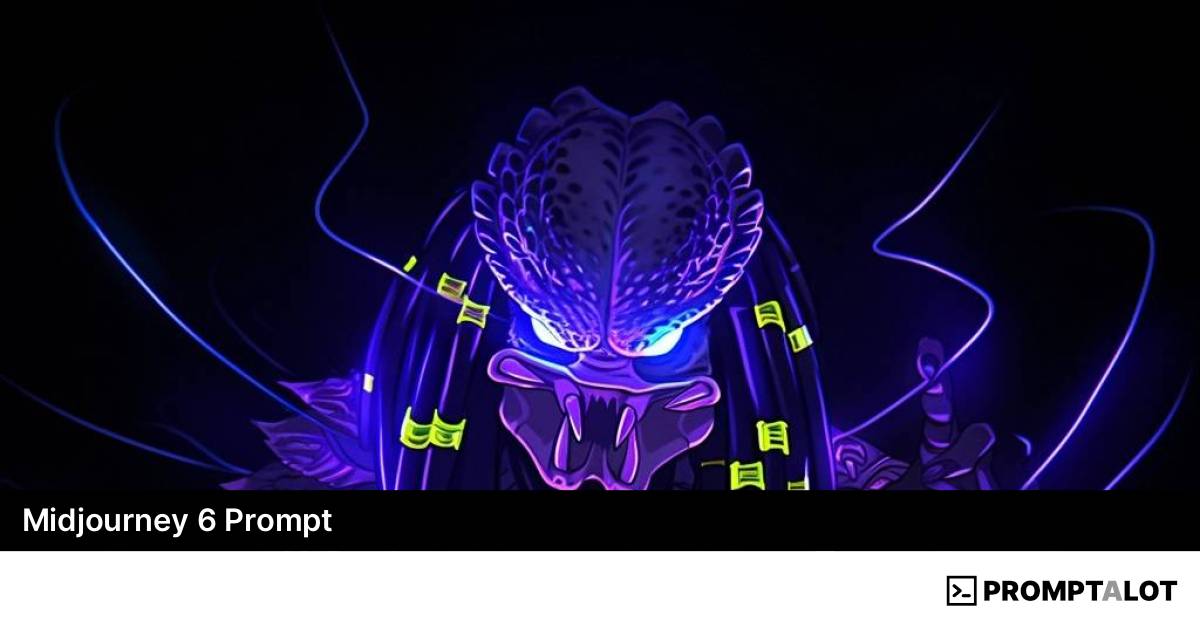 "Neon Predator" Midjourney 5.2 Image [FULL PROMPT] – Promptalot