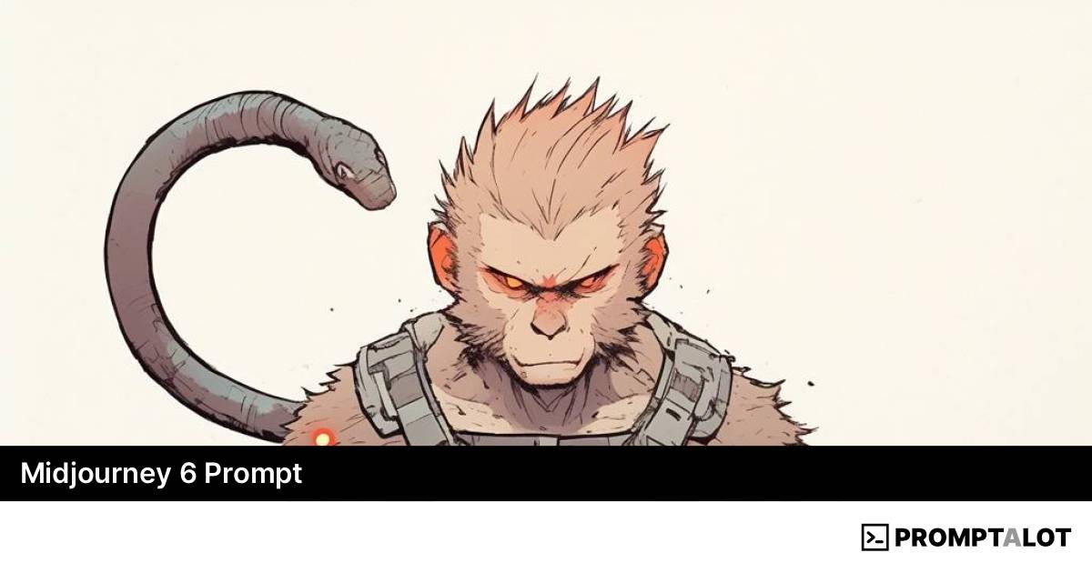 "Cyborg Primate Warrior" Midjourney 6 Prompt – Promptalot