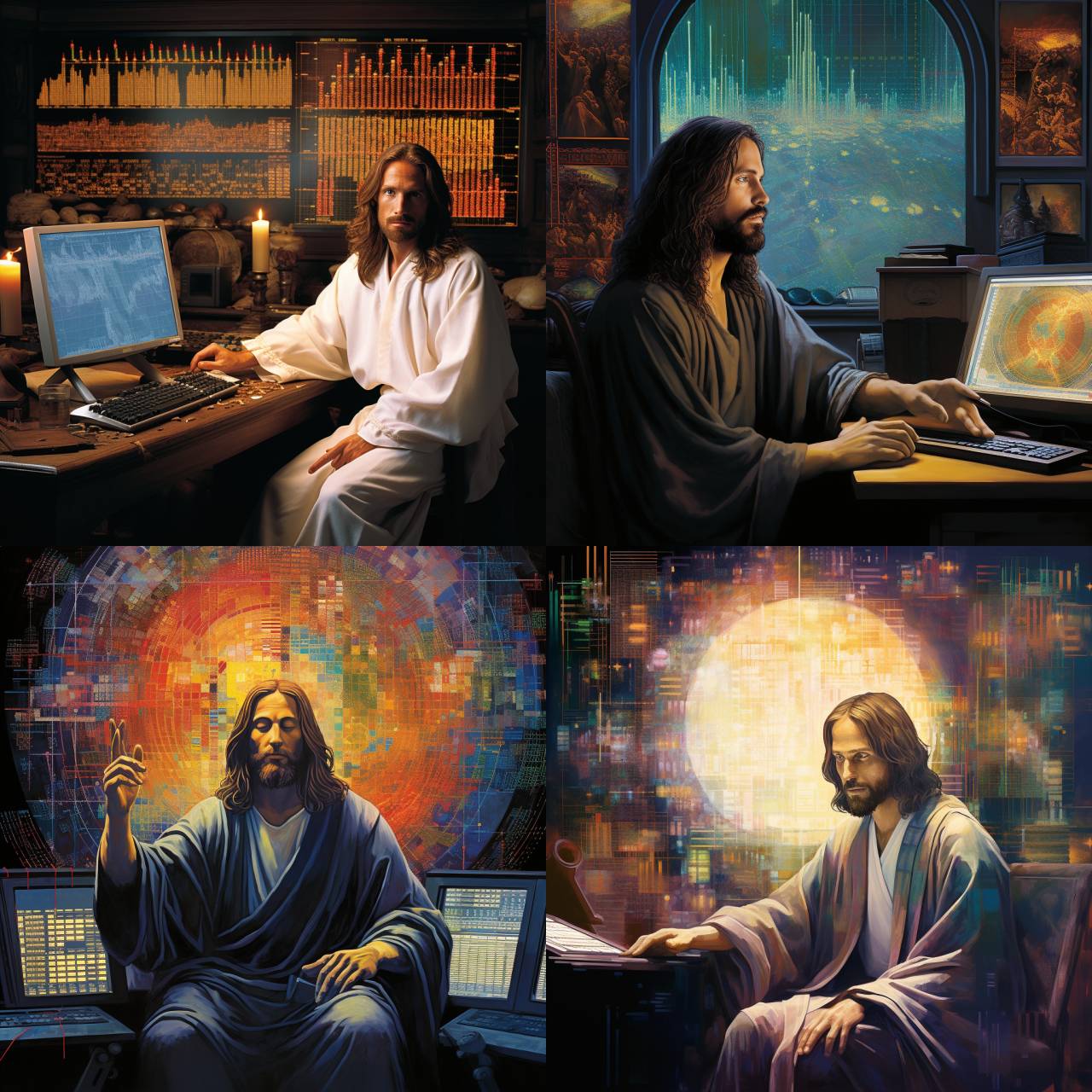 "Digitally Divine" Midjourney 5.2 Prompt – Promptalot