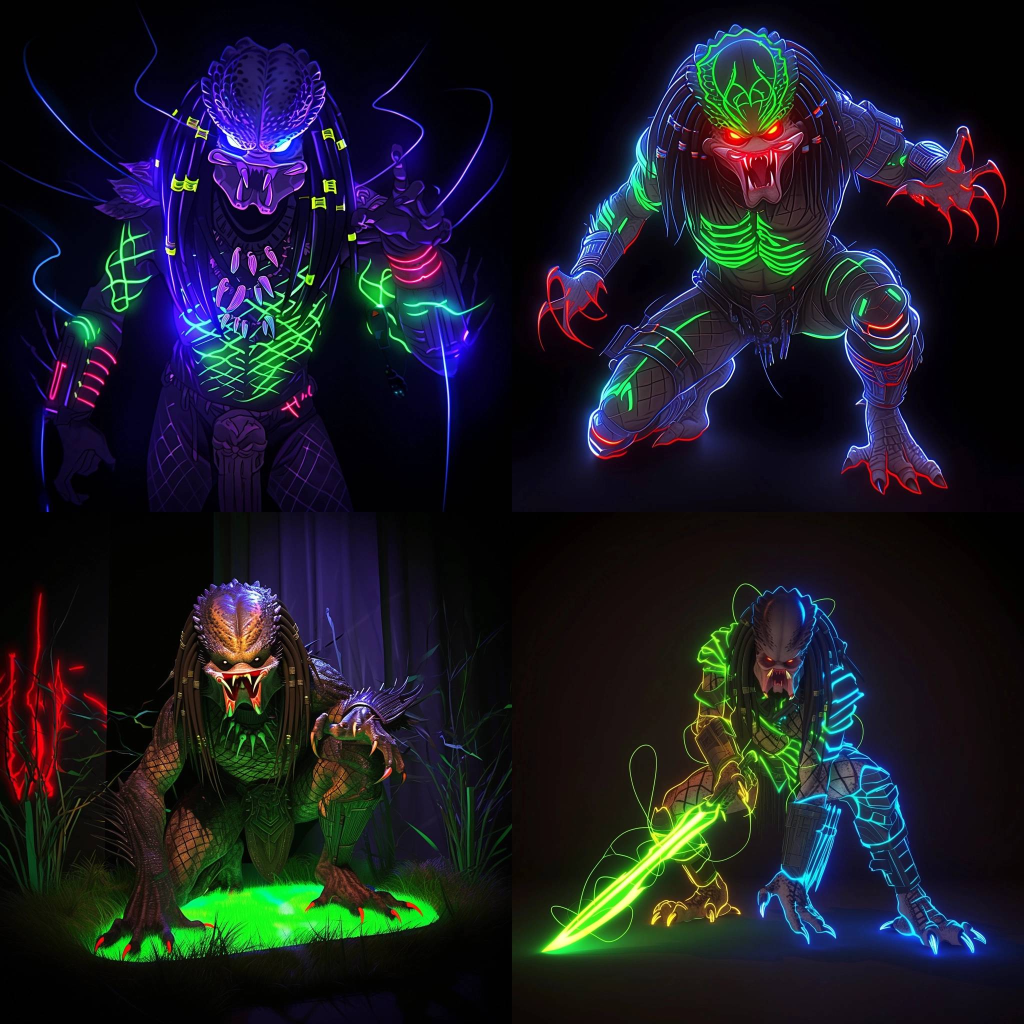 "Neon Predator" Midjourney 5.2 Prompt – Promptalot