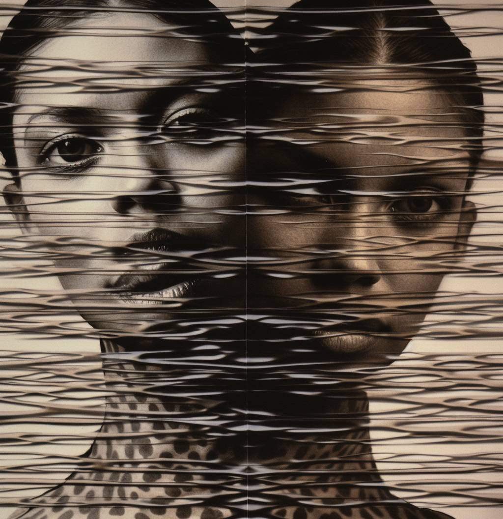 "Fragmented Reflection" Midjourney 5.2 Image [FULL PROMPT] – Promptalot