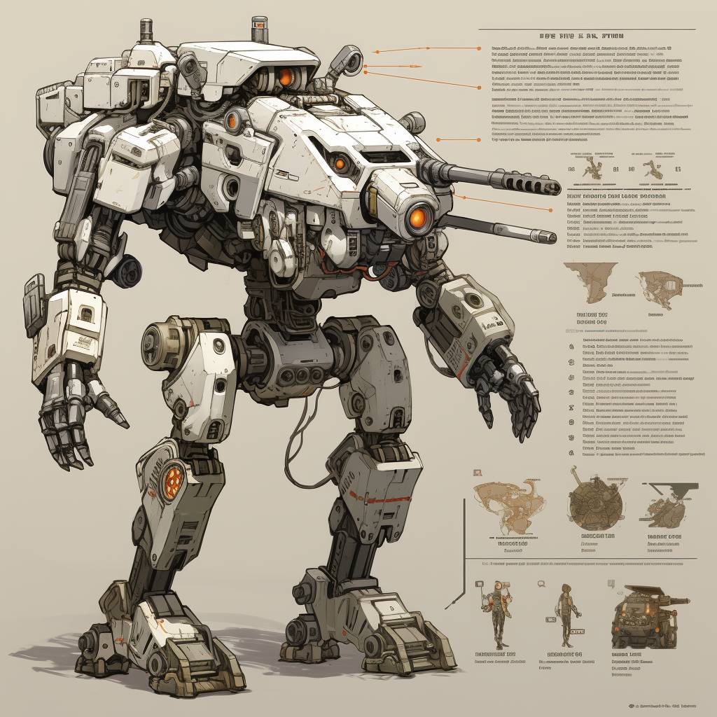 "Mechanical Colossus Blueprint" Midjourney 5.2 Prompt – Promptalot