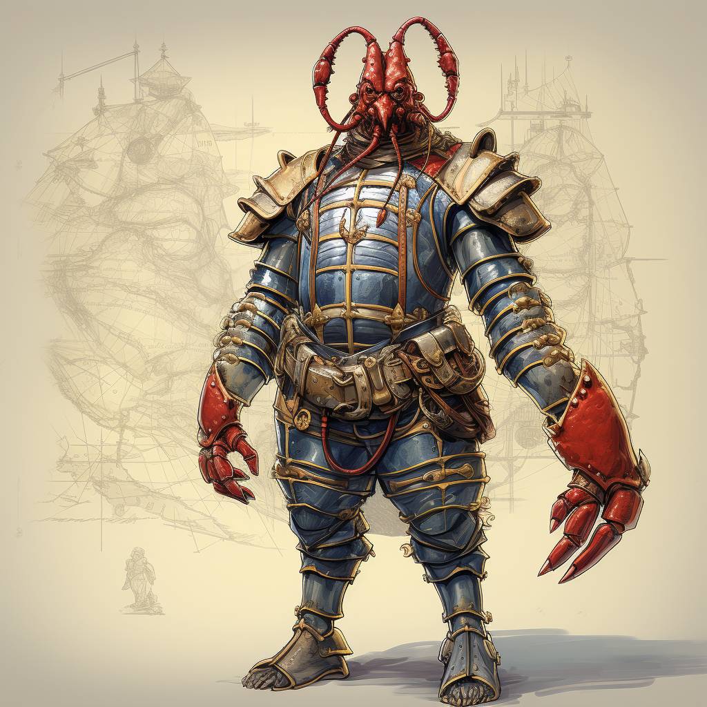 "Armored Lobster Warrior" Midjourney 5.2 Image [FULL PROMPT] – Promptalot