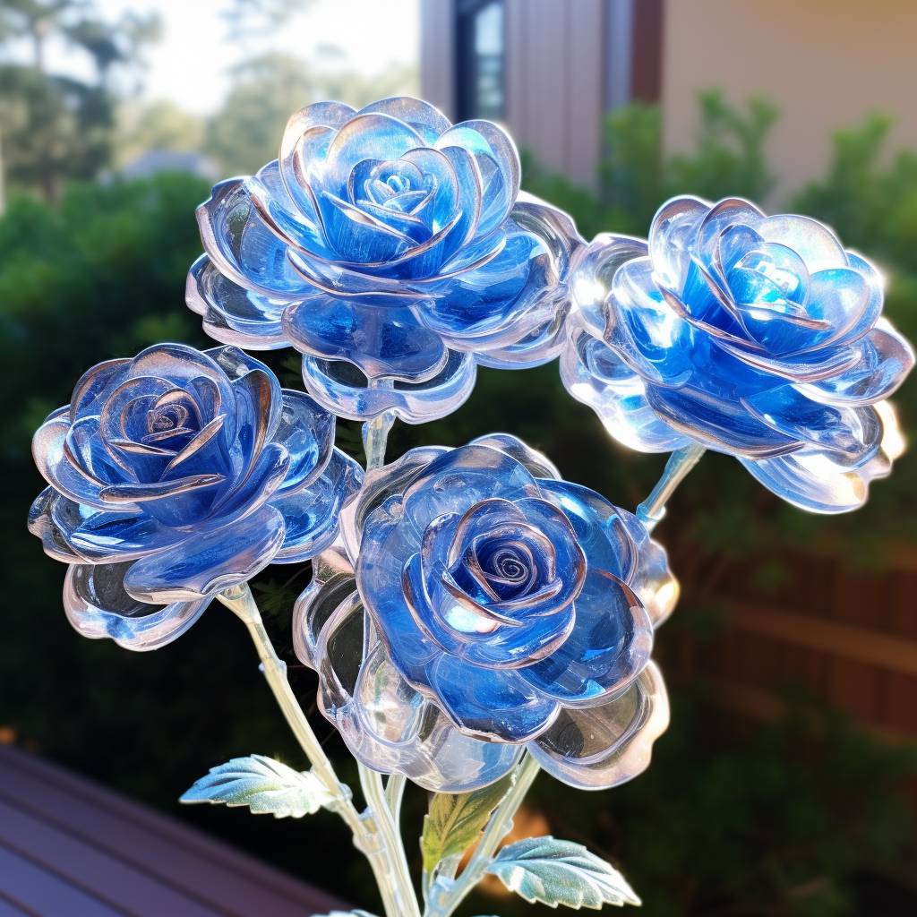 "Luminous Glass Roses" Midjourney 5.2 Prompt – Promptalot