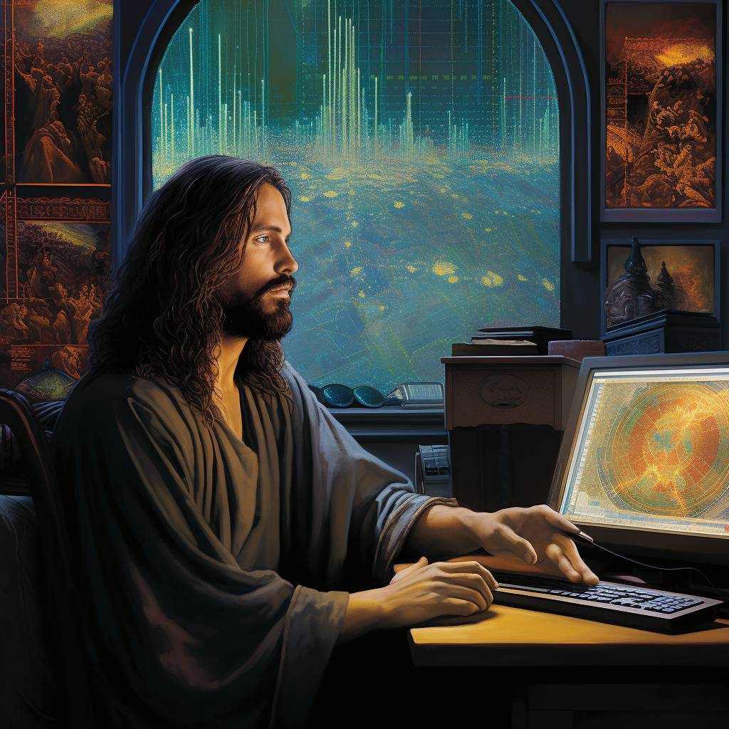 "Divine Programmer" Midjourney 5.2 Image [FULL PROMPT] – Promptalot