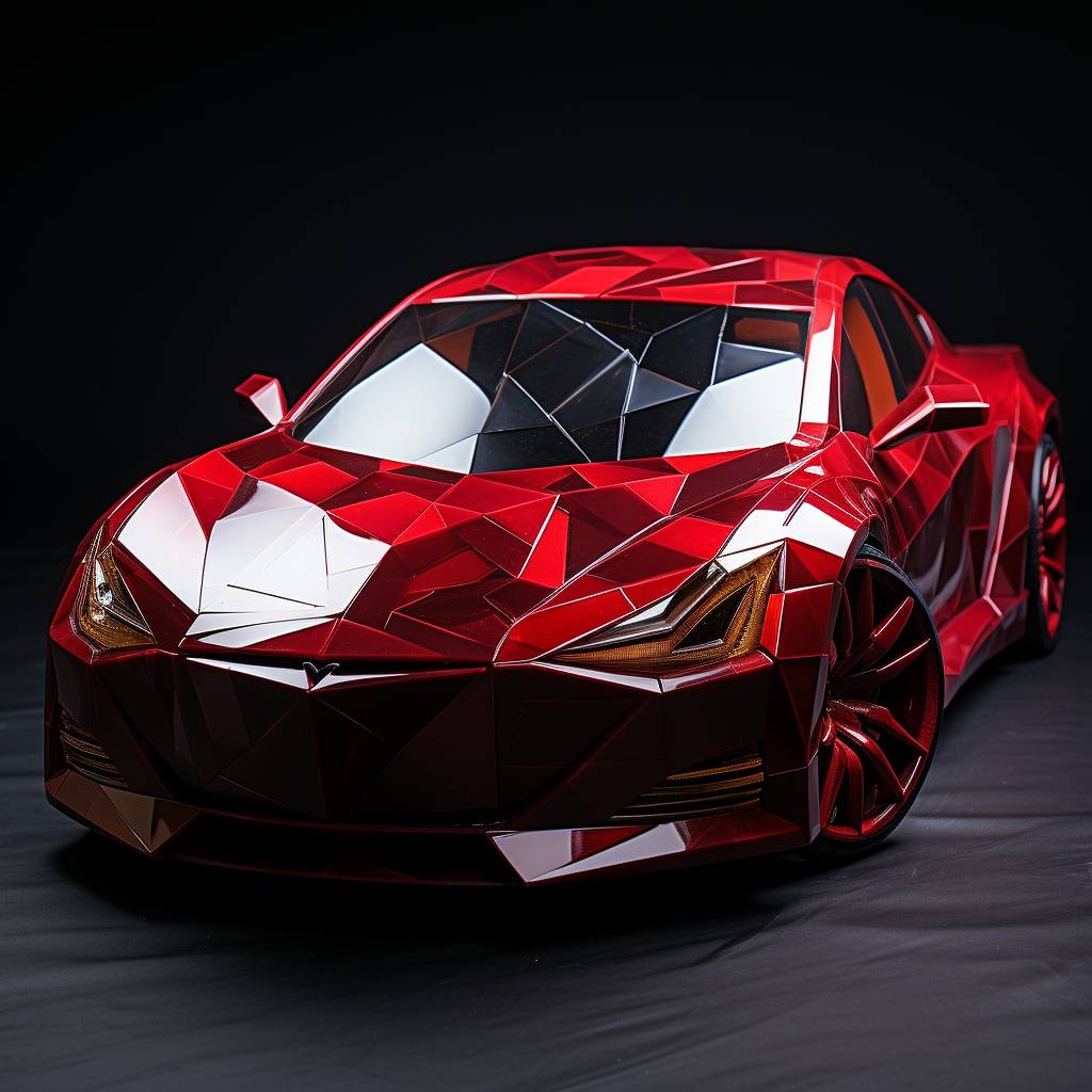 "Geometric Supercar" Midjourney 5.2 Prompt – Promptalot