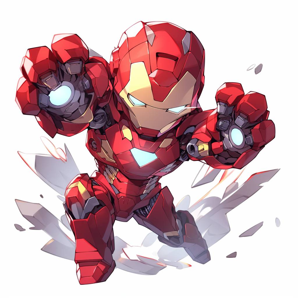 "Chibi Iron Man Emotes" Midjourney 5.2 Prompt – Promptalot