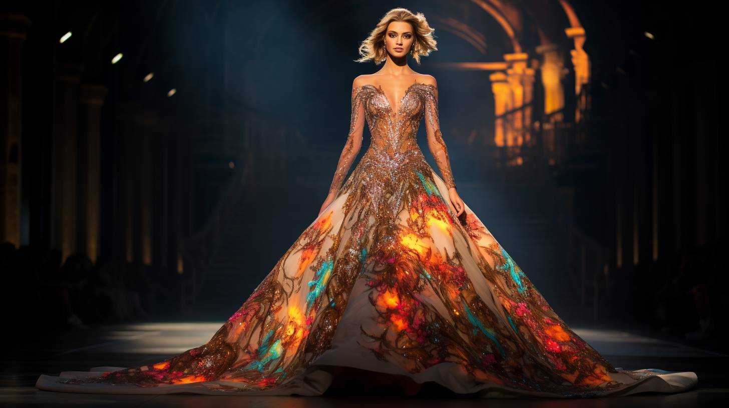 "Glamorous Runway Showcase" Midjourney 5.2 Image [FULL PROMPT] – Promptalot