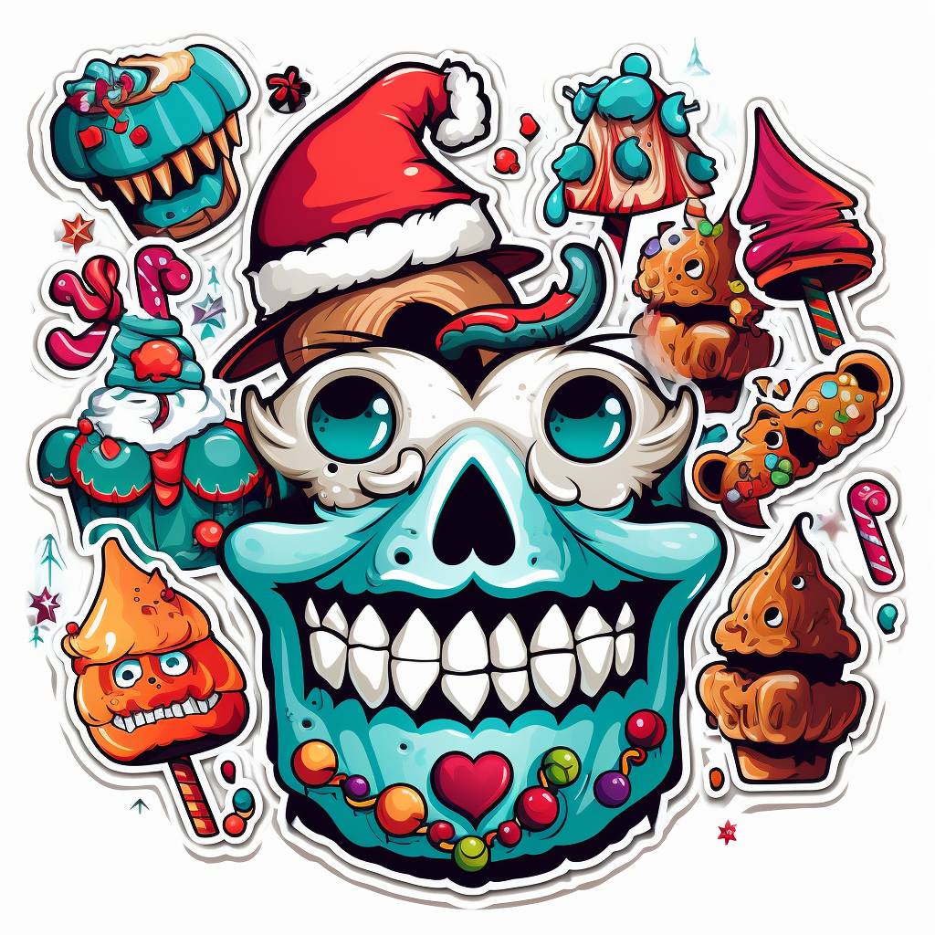 "Festive Macabre Merriment" Midjourney 5.2 Image [FULL PROMPT] – Promptalot