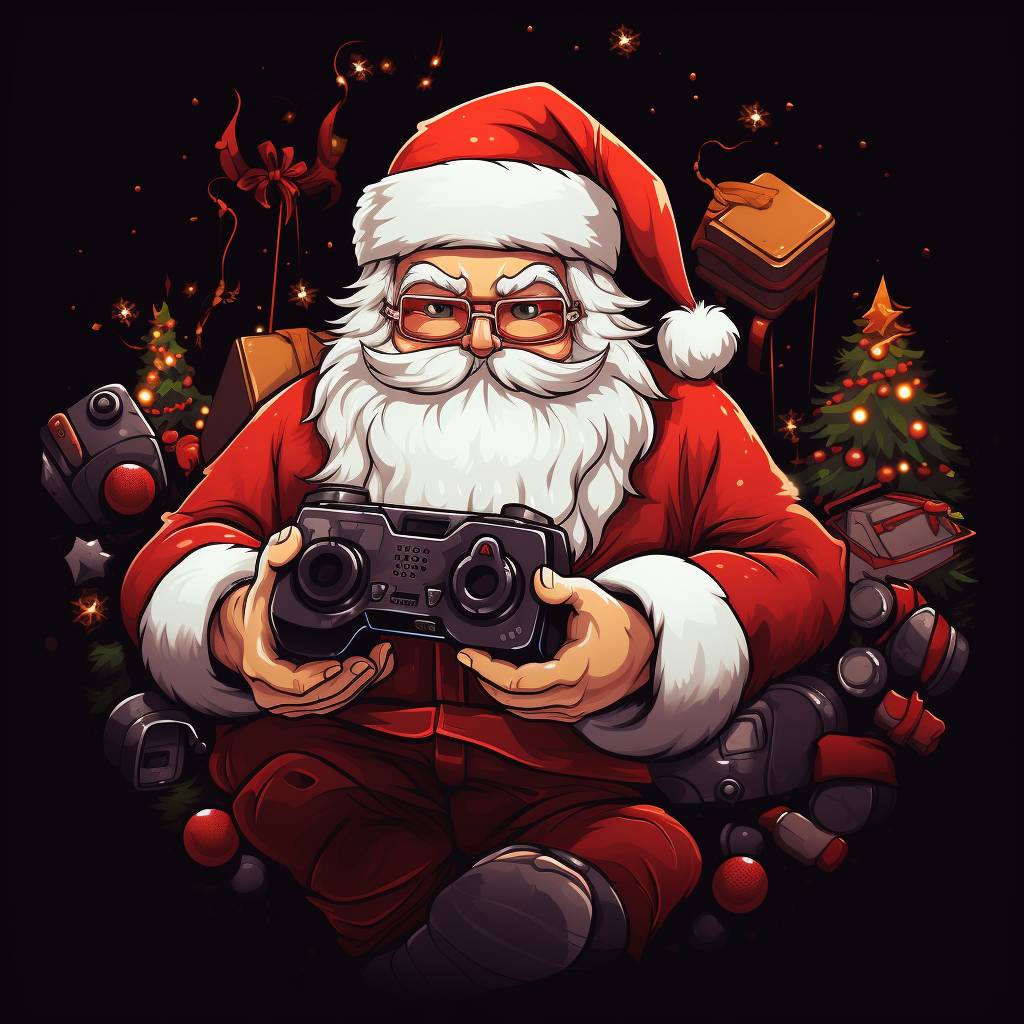 "Gamer Santa Claus" Midjourney 5.2 Image [FULL PROMPT] – Promptalot