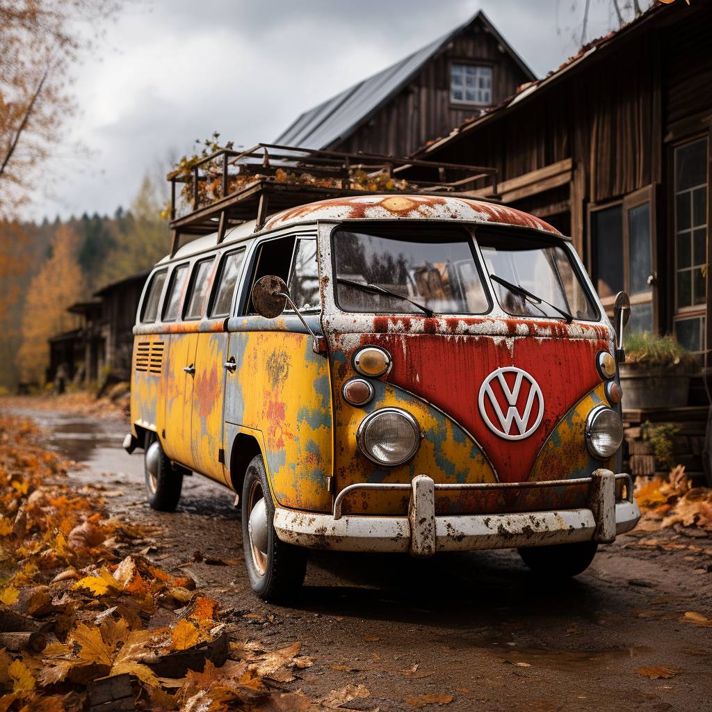 "Autumn Retro Ride" Midjourney 5.2 Prompt – Promptalot