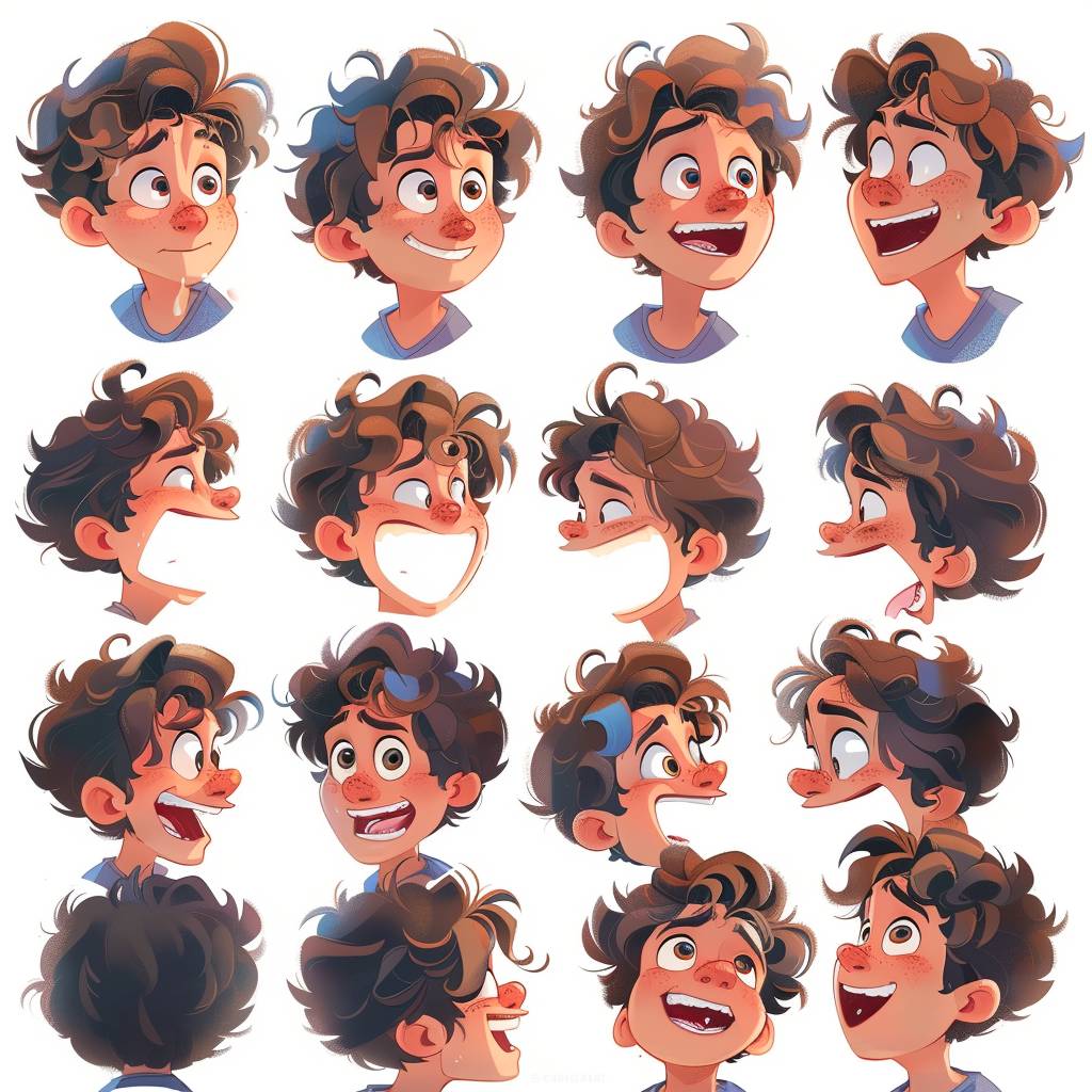 "Expressive Cartoon Faces" Midjourney 6 Image [FULL PROMPT] – Promptalot